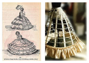History of Womens Fashion & Dress of the Crinoline Period C.1850-1869